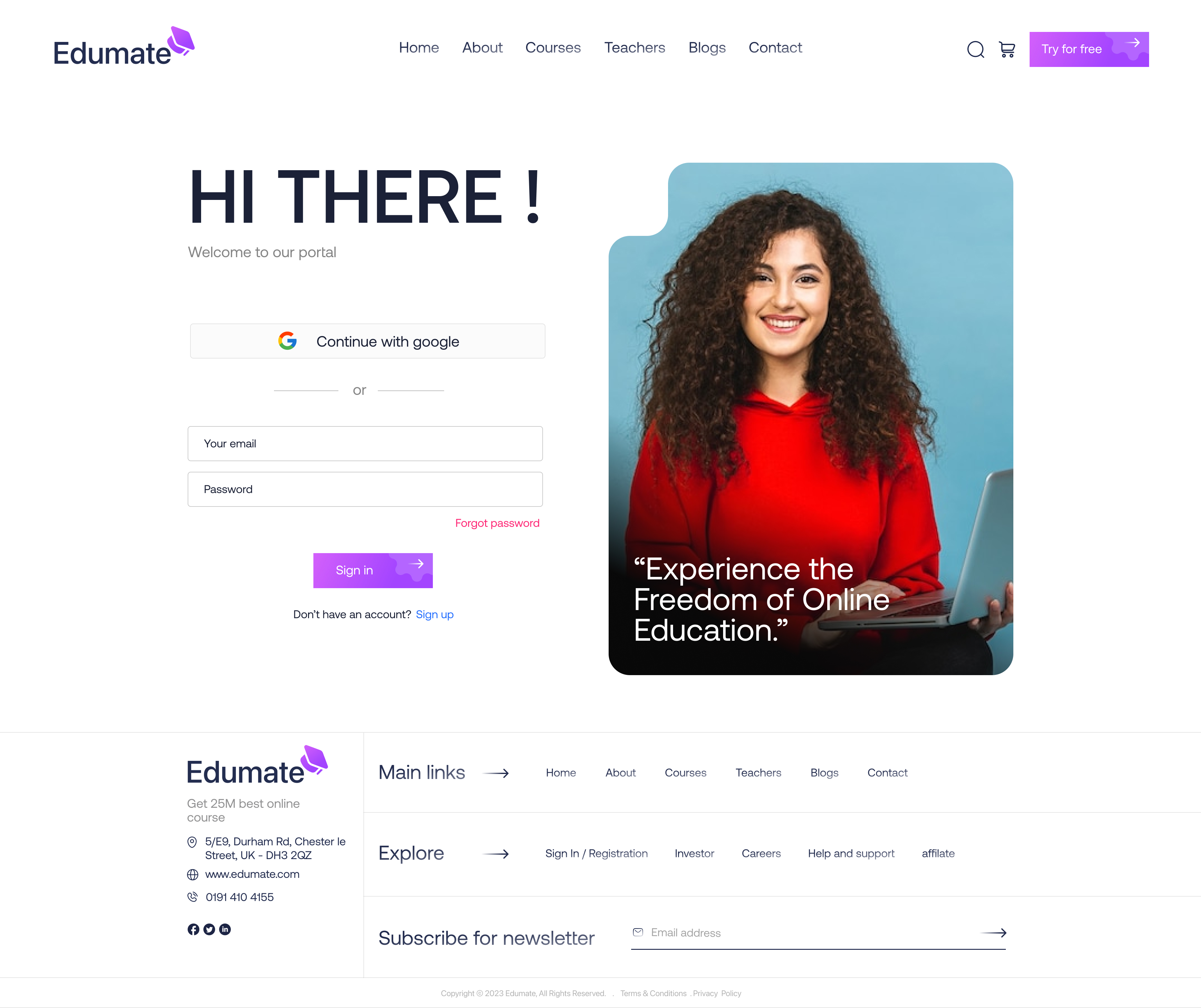 Edumate – Education & online Course Figma Template by WordPress-Studio